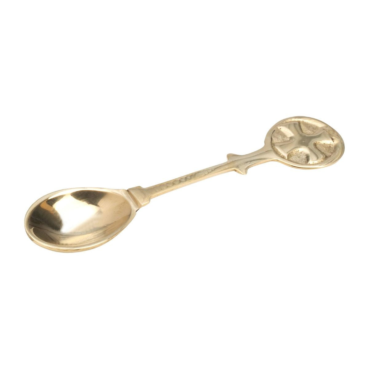 Incense Spoon, Solid Brass With Cross Motif 10cm / 4 Inches In Length ...