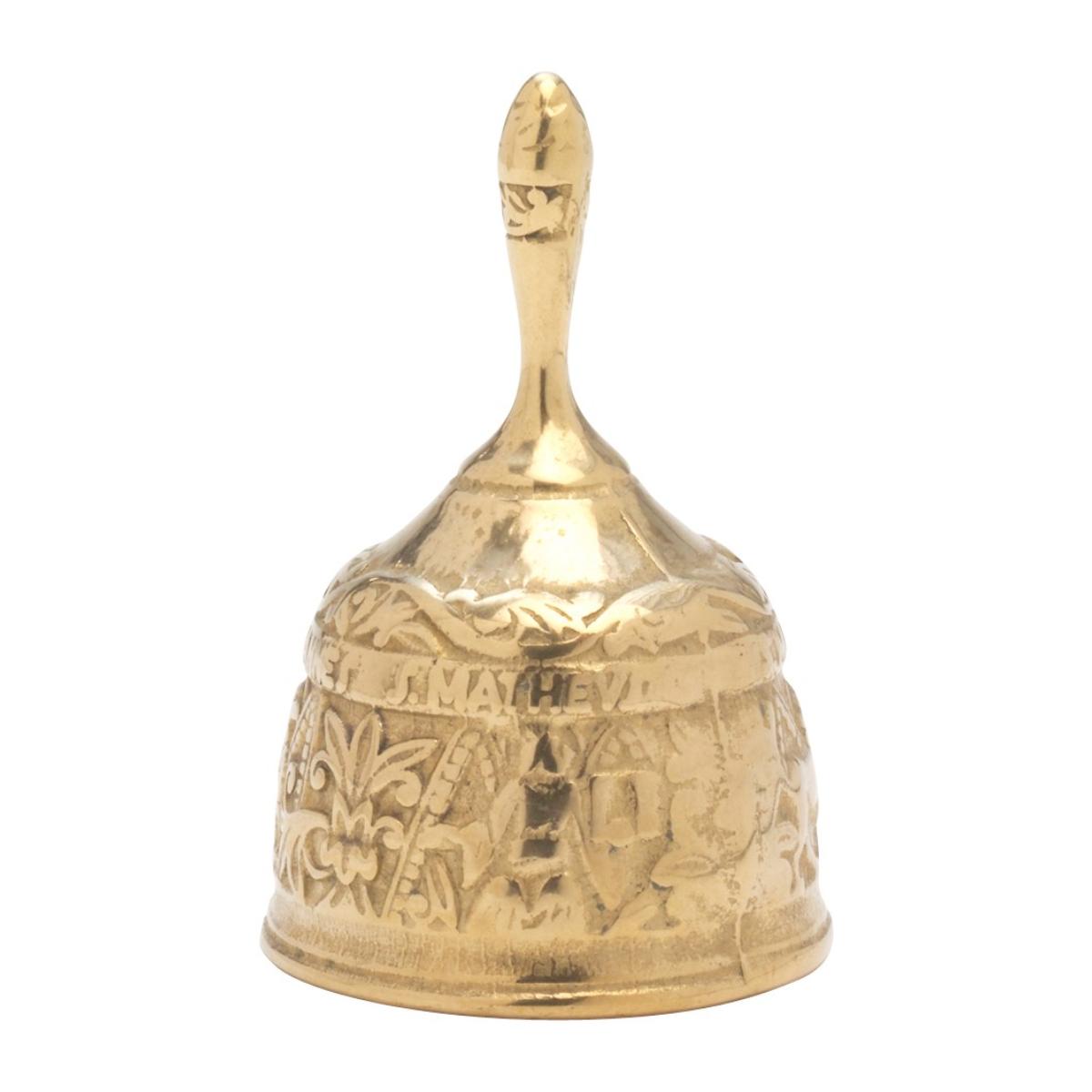 4 Evangelists Small Single Chime Handbell, Solid Brass 10 cm / 4 Inches ...