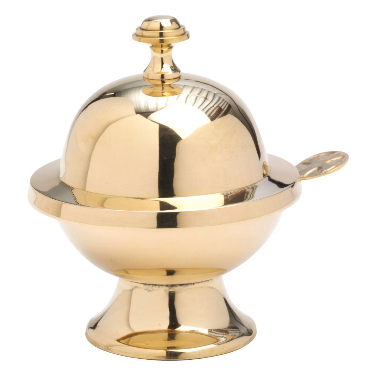 Incense Boat and Spoon, Brass Boat 14cm / 5.5 Inches High Including ...