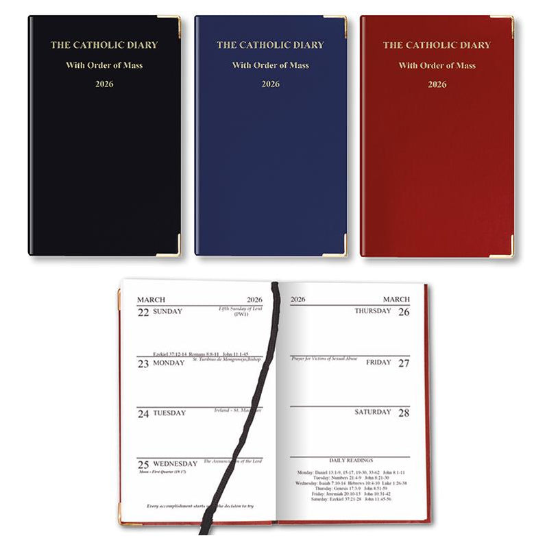 2027 Catholic Diary - With Order of the Mass - Black Hardback Cover ...