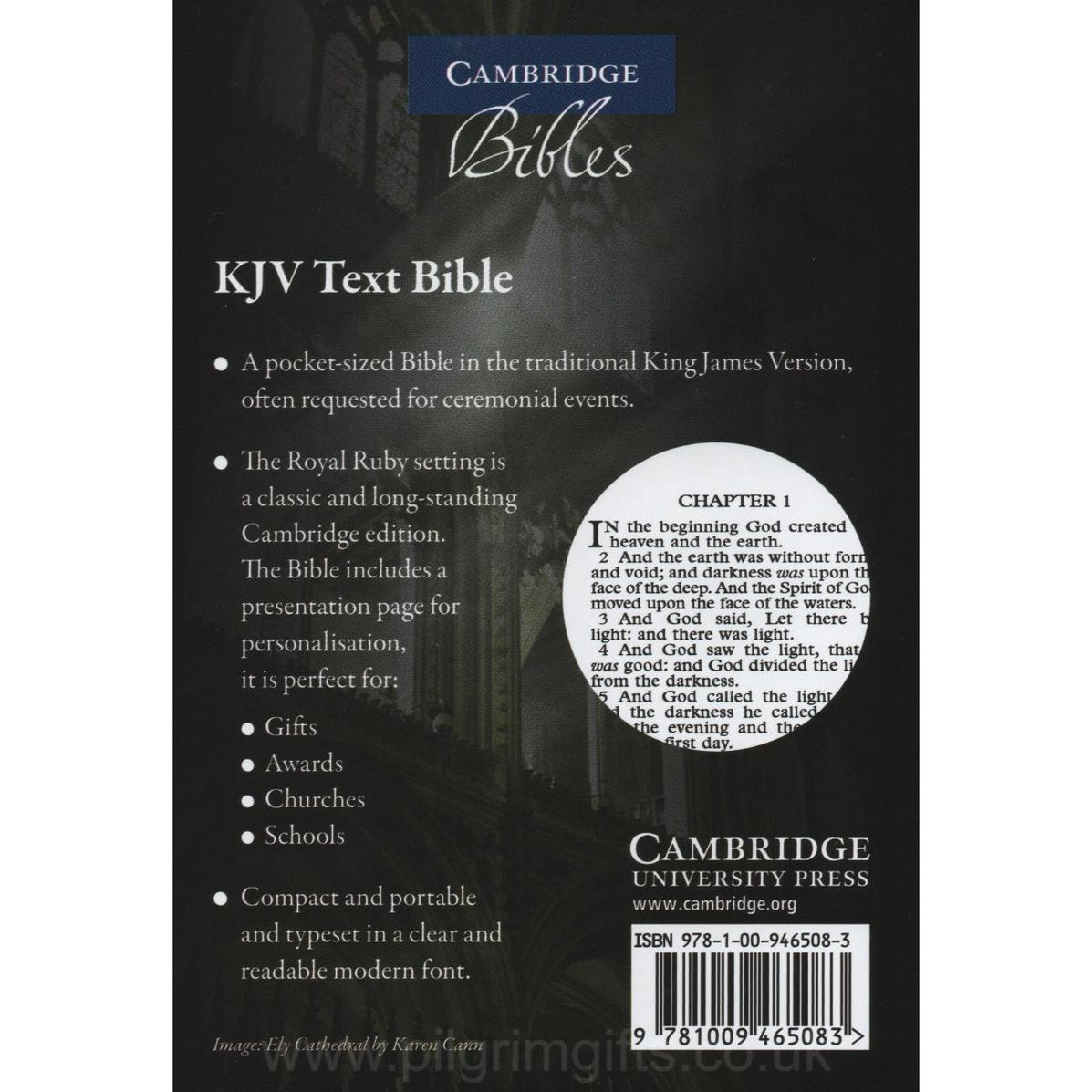 KJV Ruby Text Bible, Black Hardbackb - Pocket Sized Edition, by ...