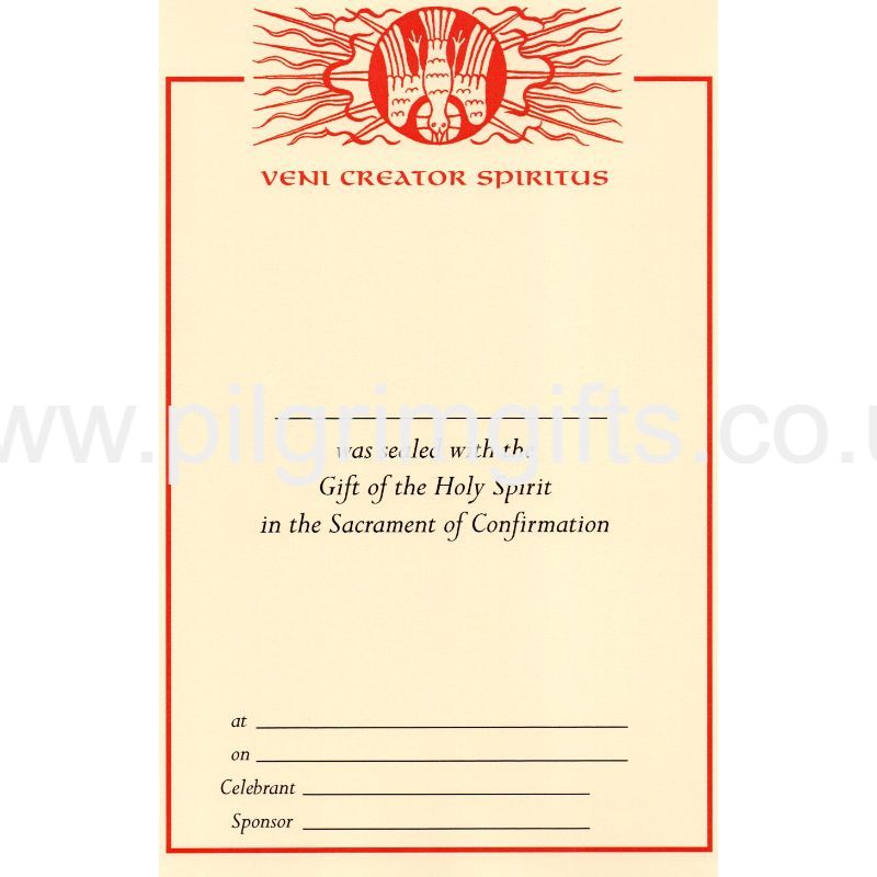 Confirmation Certificate, Come Creator Spirit Pack of 5 A4 Size ...