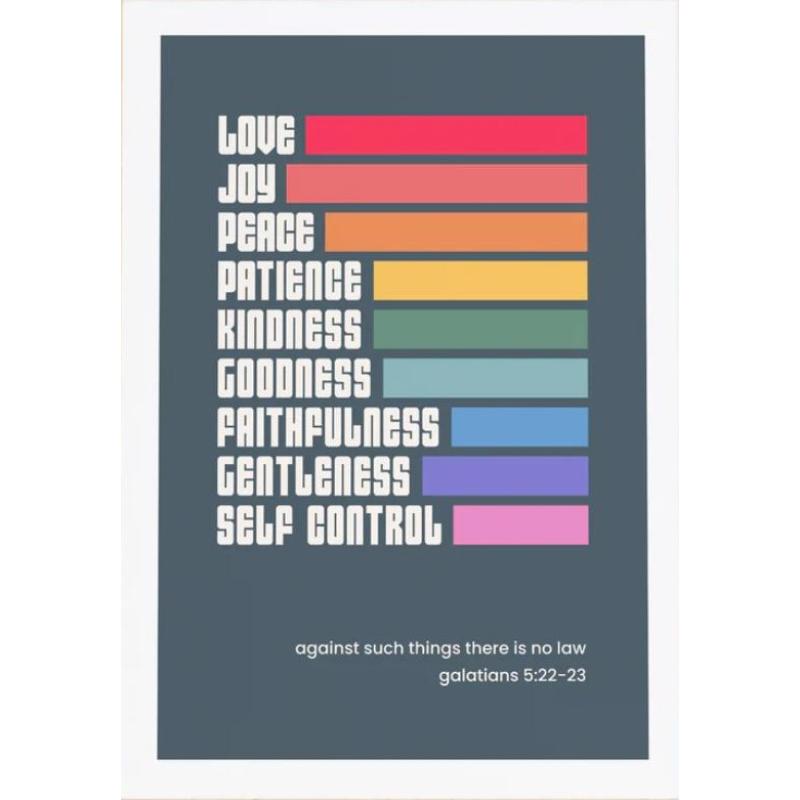 Fruits Of The Holy Spirit - Unframed Poster Print, Available In Two ...