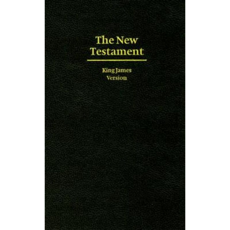New Testament - Giant Print, King James Version, Black Hardback Edition ...