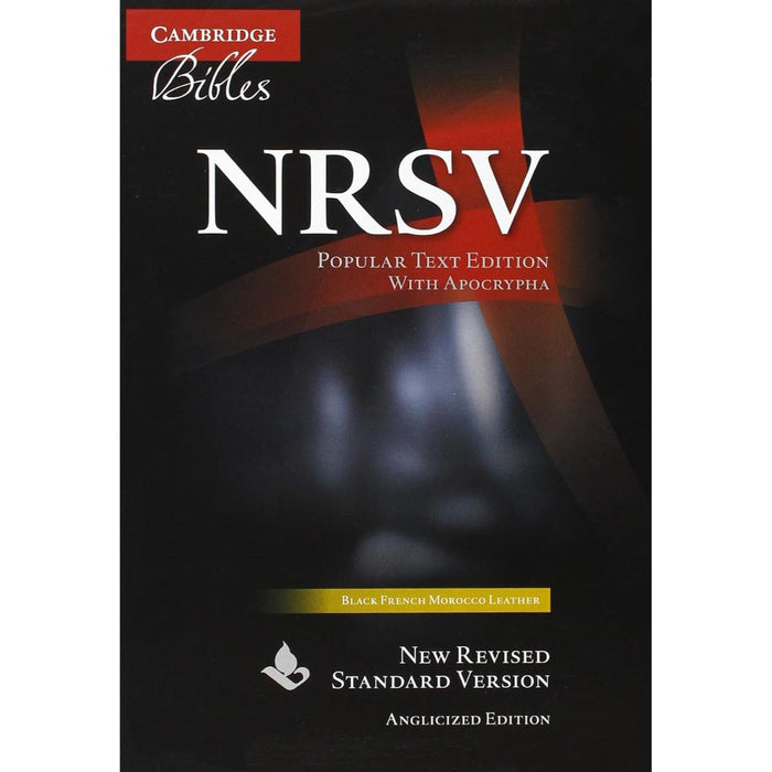 NRSV Popular Text Bible with Apocrypha, Black French Morocco Leather ...