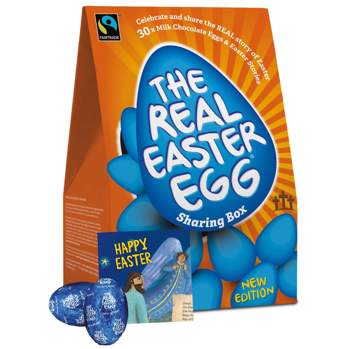 The Real Easter Egg 2026 - Sharing Box of 30 FairTrade Chocolate Eggs ...