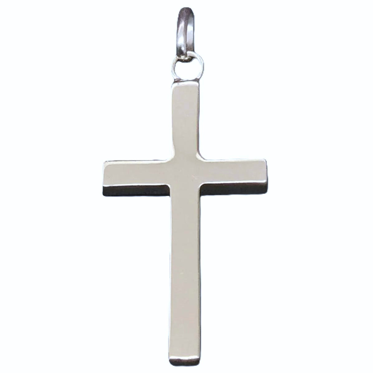 Sterling Silver Cross Pendant 35mm High Thick Cast | Pilgrim Shop ...