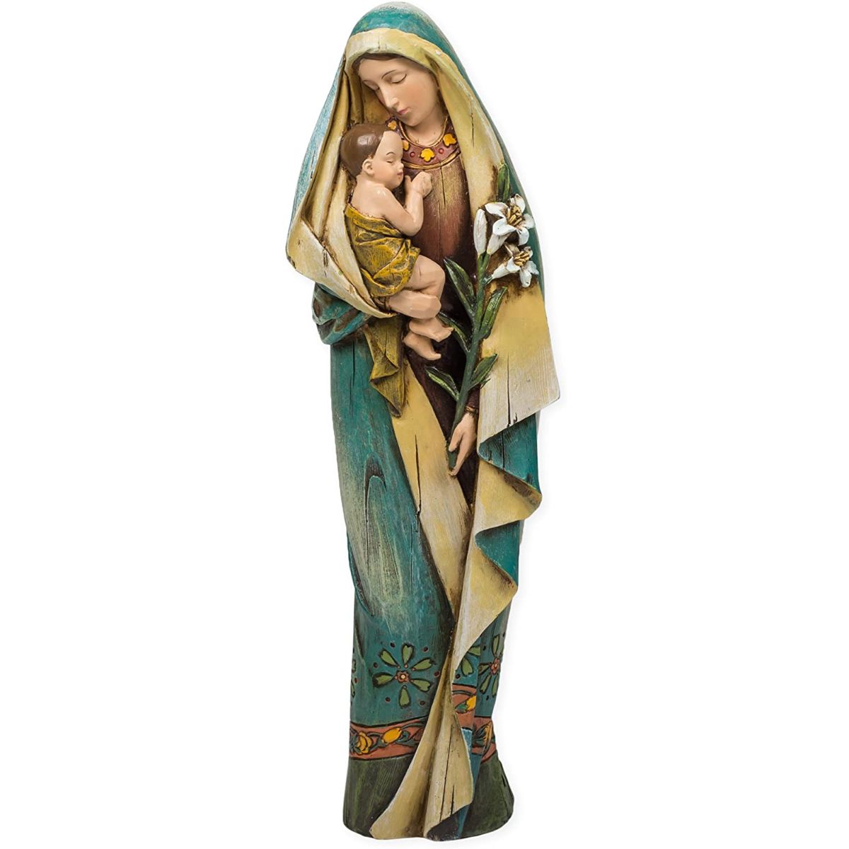 Mother and Child Statue 31cm / 12 Inches High Handpainted Resin Cast ...