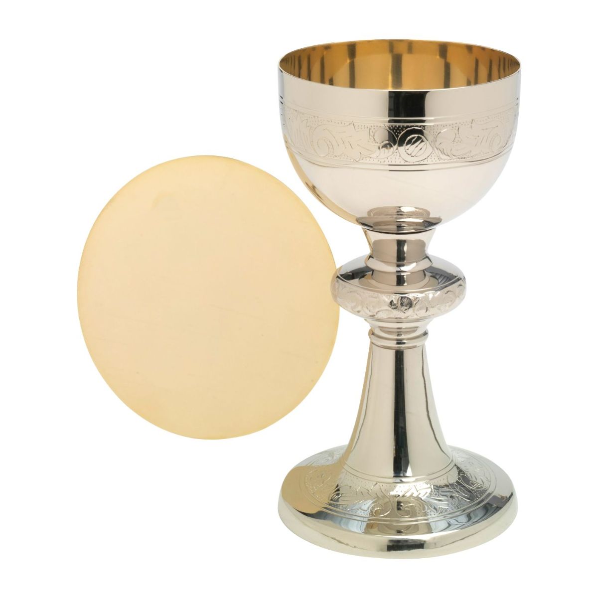 Chalice and Paten Gold & Silver Plated Detailing On The Rim Of The Cup ...