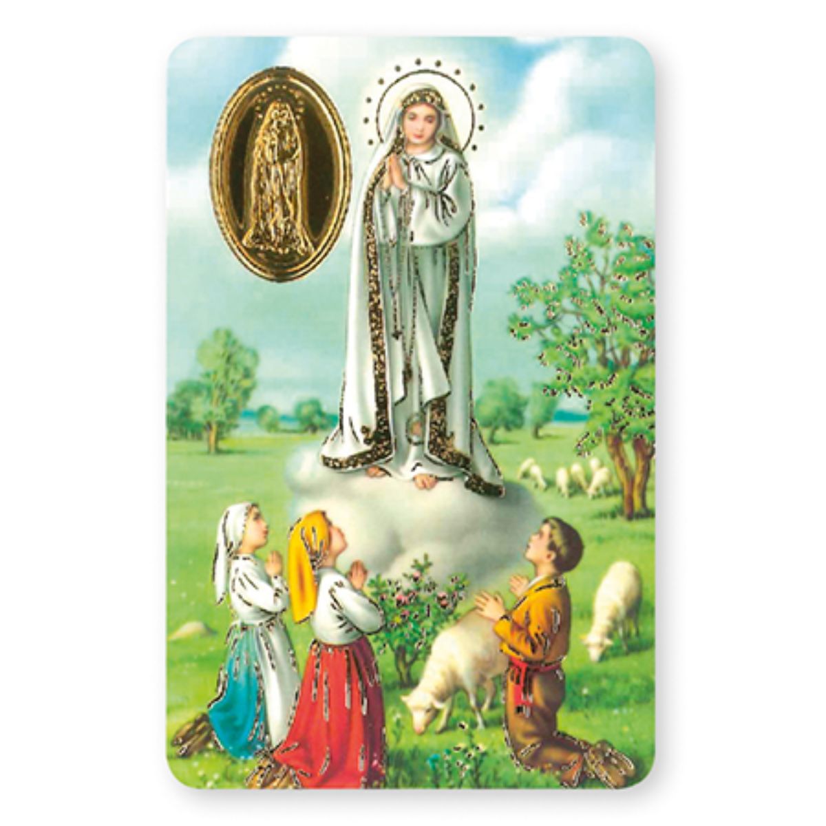 Our Lady Of Fatima, Laminated Prayer Card | Prayer Cards | Pilgrim Shop ...