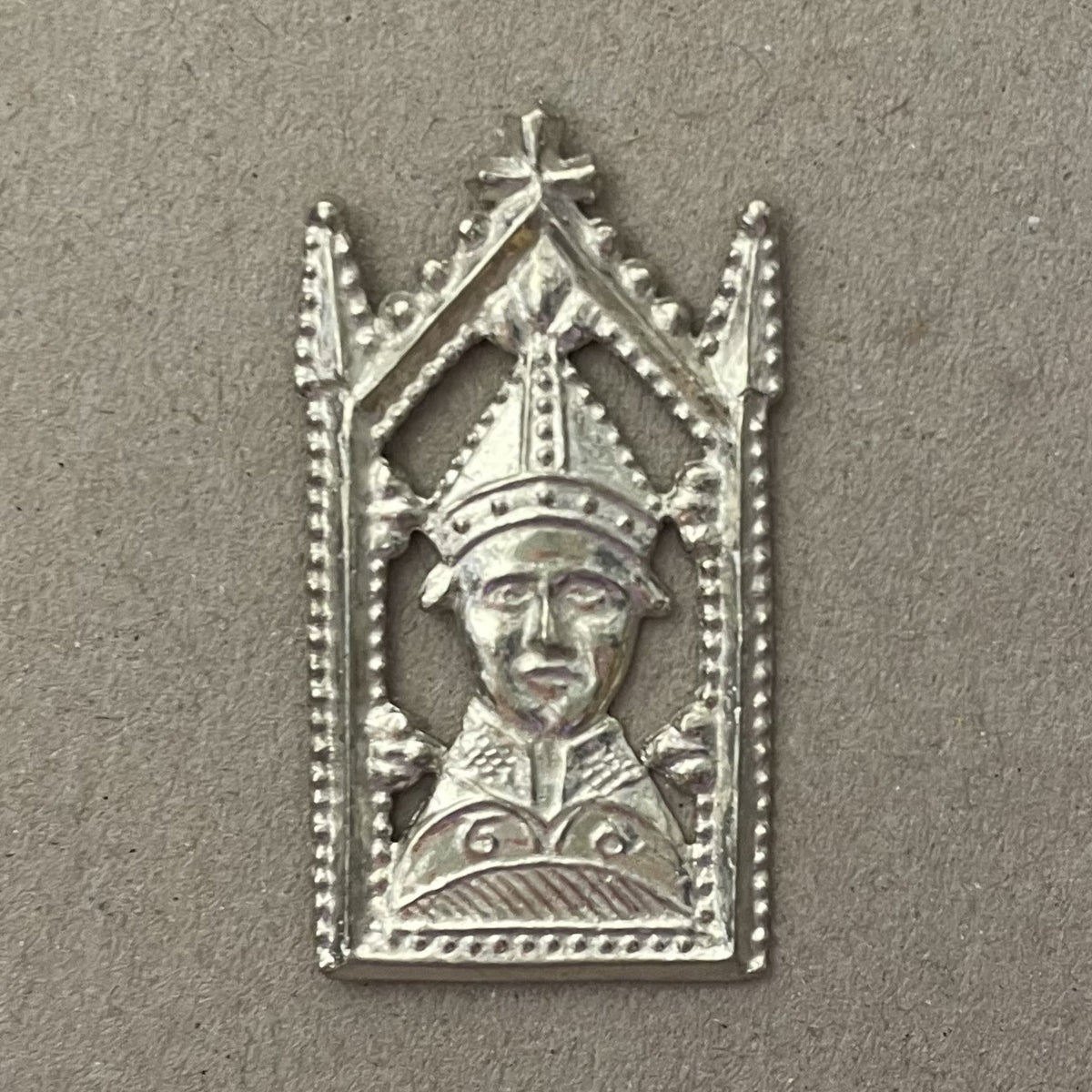 St Thomas Becket Bust in an Architectural Frame Pilgrim Badge, Boxed ...