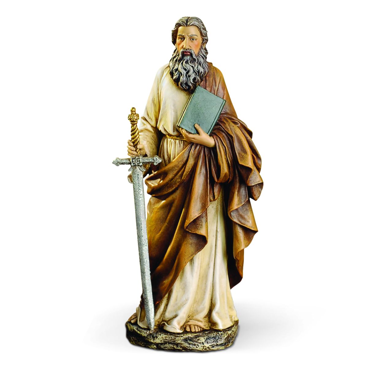 St Paul The Apostle, Statue 25cm / 10 Inches High Handpainted Resin ...