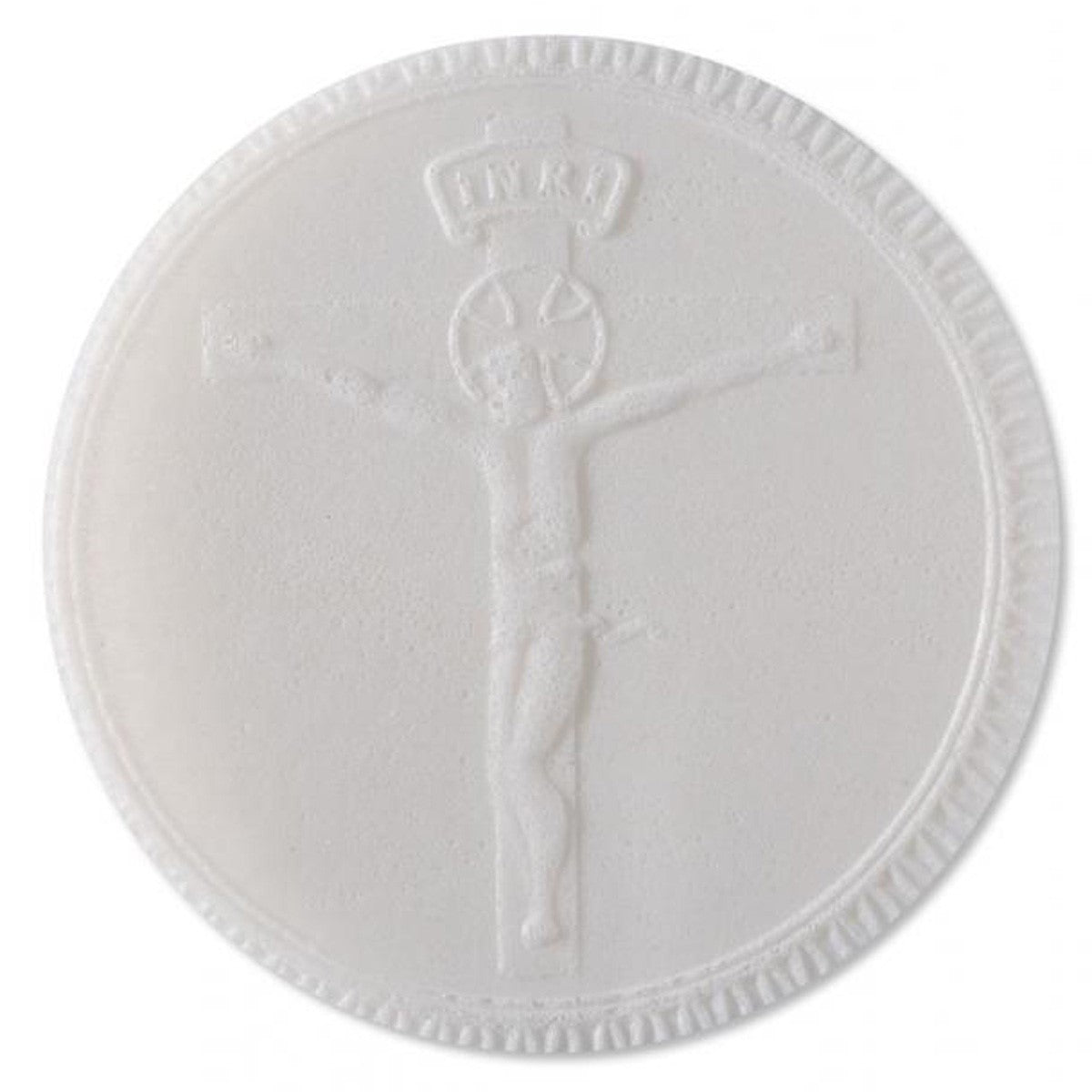 Priest's Altar Bread With Sealed Edge, Quantity 50 Crucifix Design 2 1/ ...