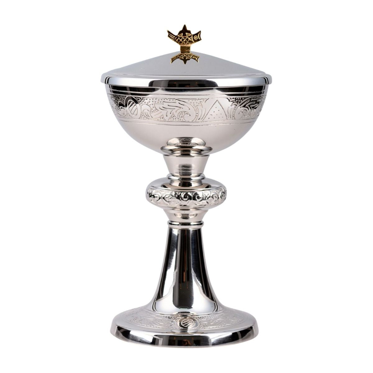 Ciborium Gold & Silver Nickel Plated 23cm High, Holds 200 Plus Peoples ...