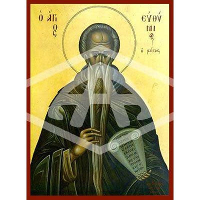 Euthymius The Great, Mounted Icon Print Size: 20cm x 26cm | Pilgrim ...