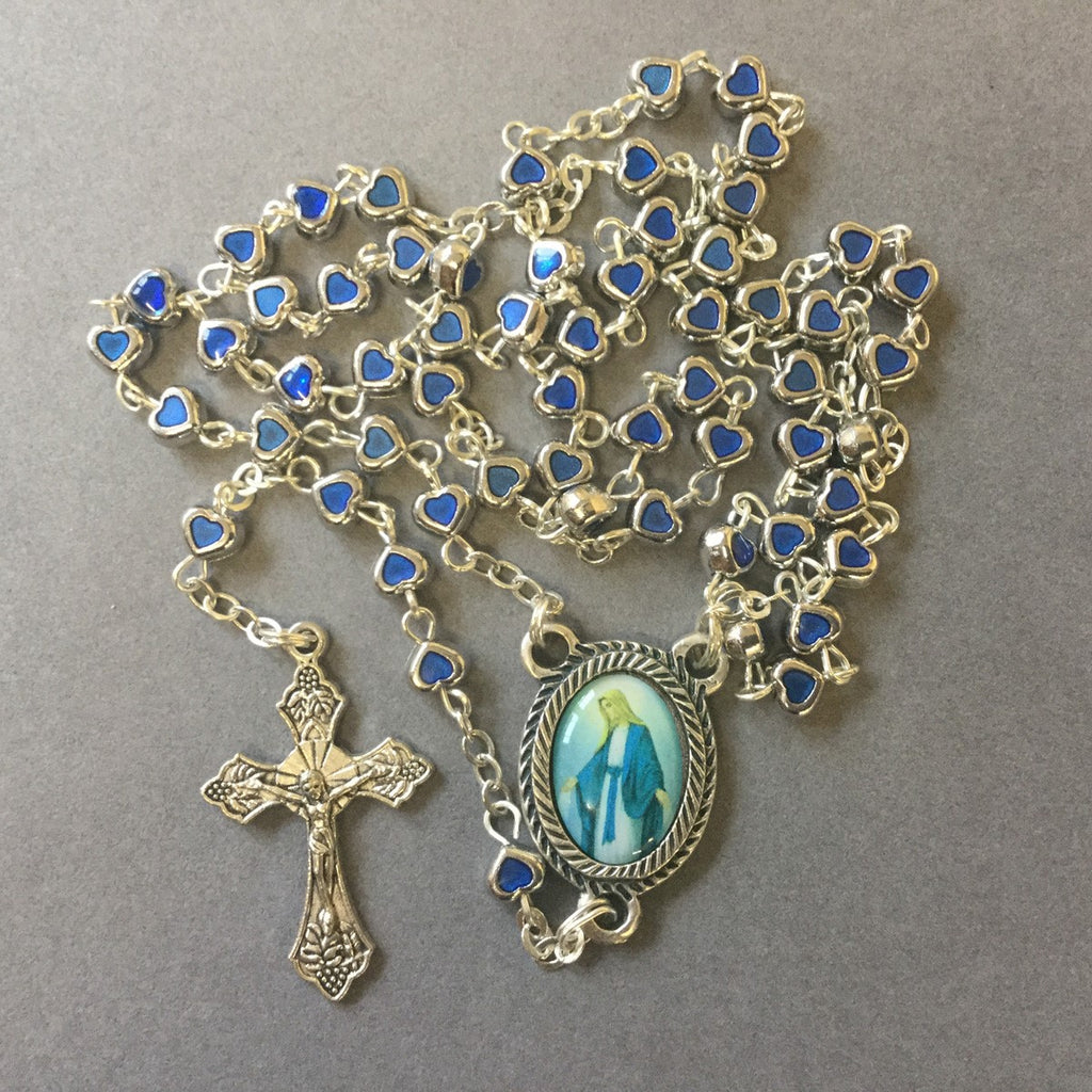 Blue Coloured Rosary Beads | Pilgrim Shop Walsingham — Pilgrim Gifts