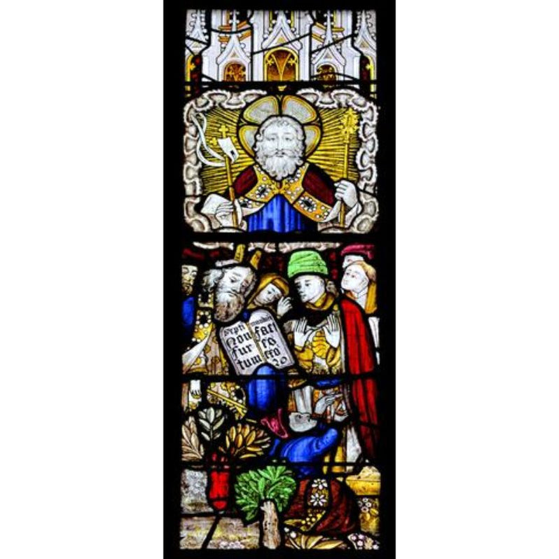 Moses Ten Commandments Window, St Lawrence's Ludlow, Stained Glass ...